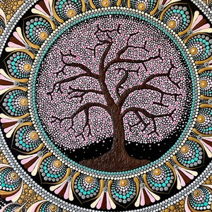 Mandala Dot Art Painting 32 Inch. - Etsy