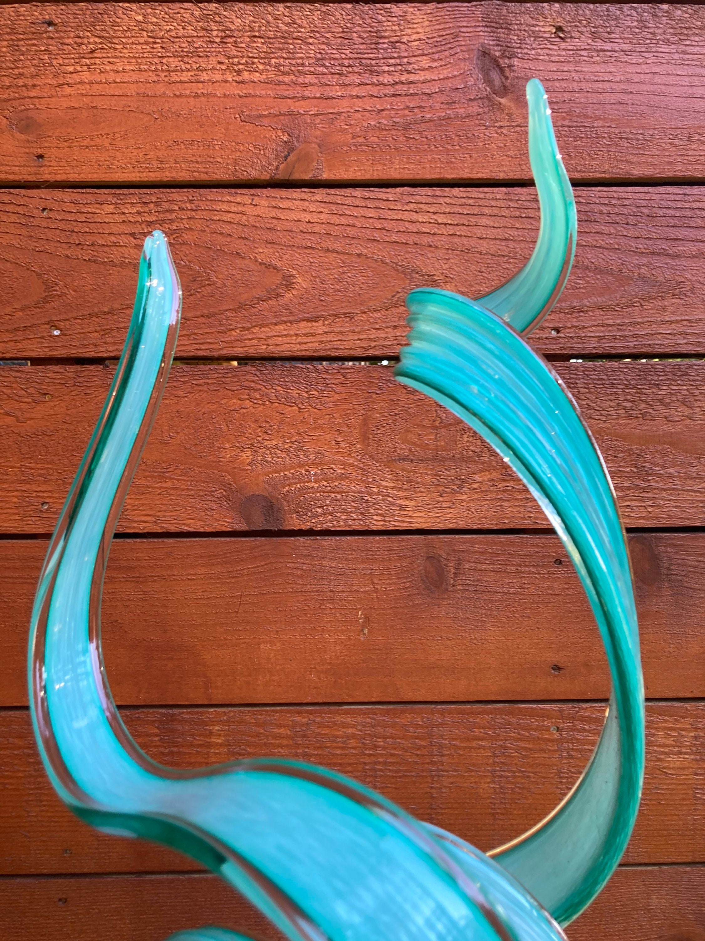 Hand Made Pair of Ruby Garden Leaves Art Sculpture. - Etsy