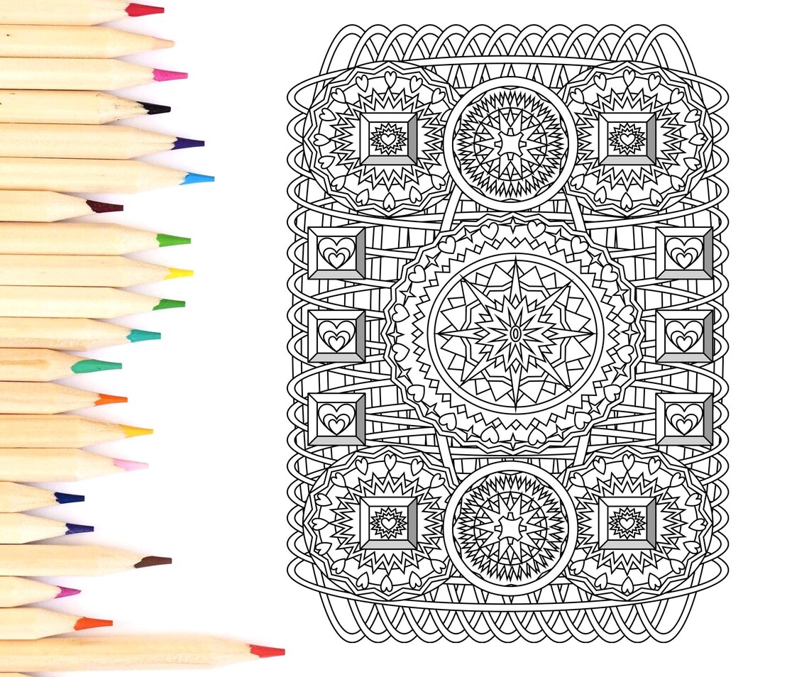 New Balance: Mindful Coloring, Adult Coloring Book Instant Download,fun ...