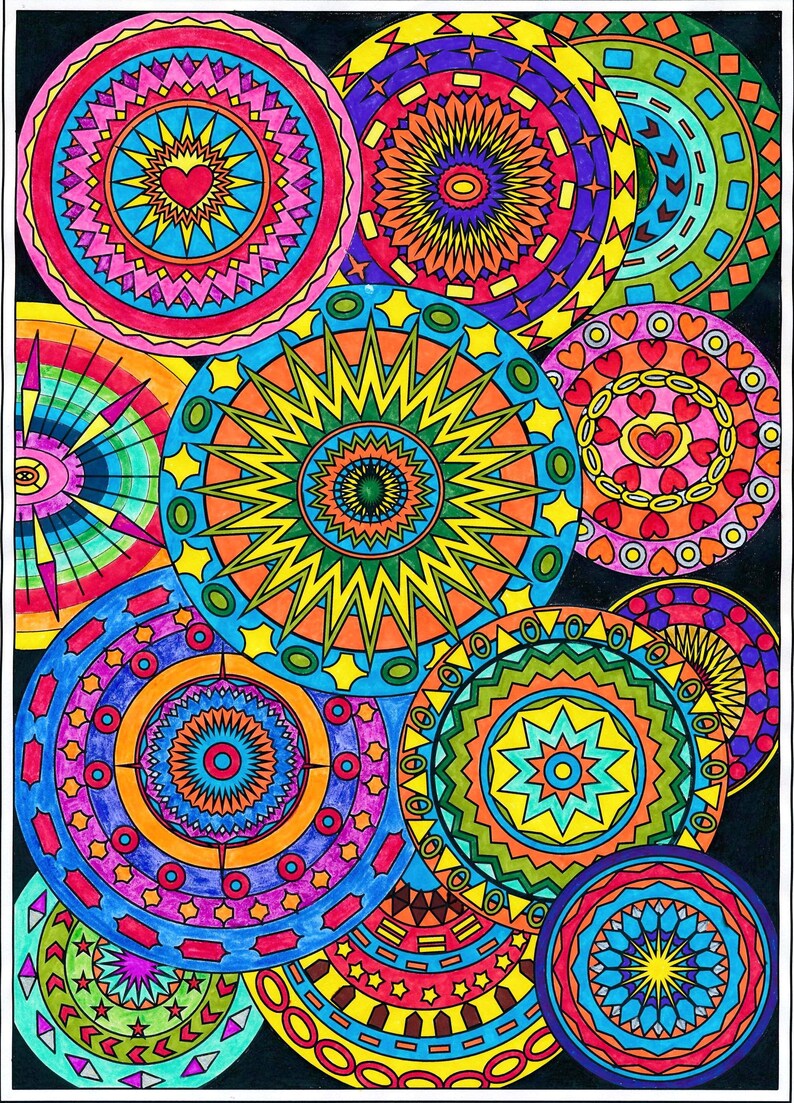 New Balance: Mindful Coloring, Adult Coloring Book Instant Download,fun ...