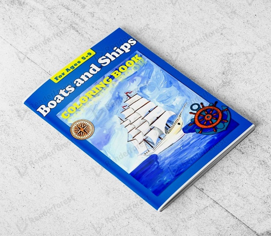 Boats and Ships Coloring Book,kids Activity Book Instant Download ...