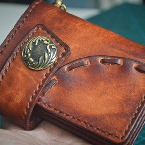 Long Wallet Leather Wallet Biker Wallet Handcraft Wallet - Etsy
