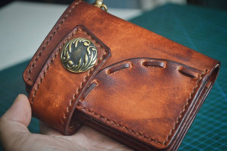Long Wallet Leather Wallet Biker Wallet Handcraft Wallet - Etsy