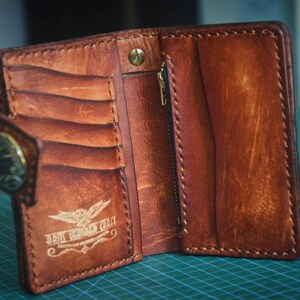Long Wallet Leather Wallet Biker Wallet Handcraft Wallet - Etsy