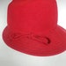 Vintage Womens Fedora Felt Hat Miss BRIENER Cloche Shape Red Hat - Etsy
