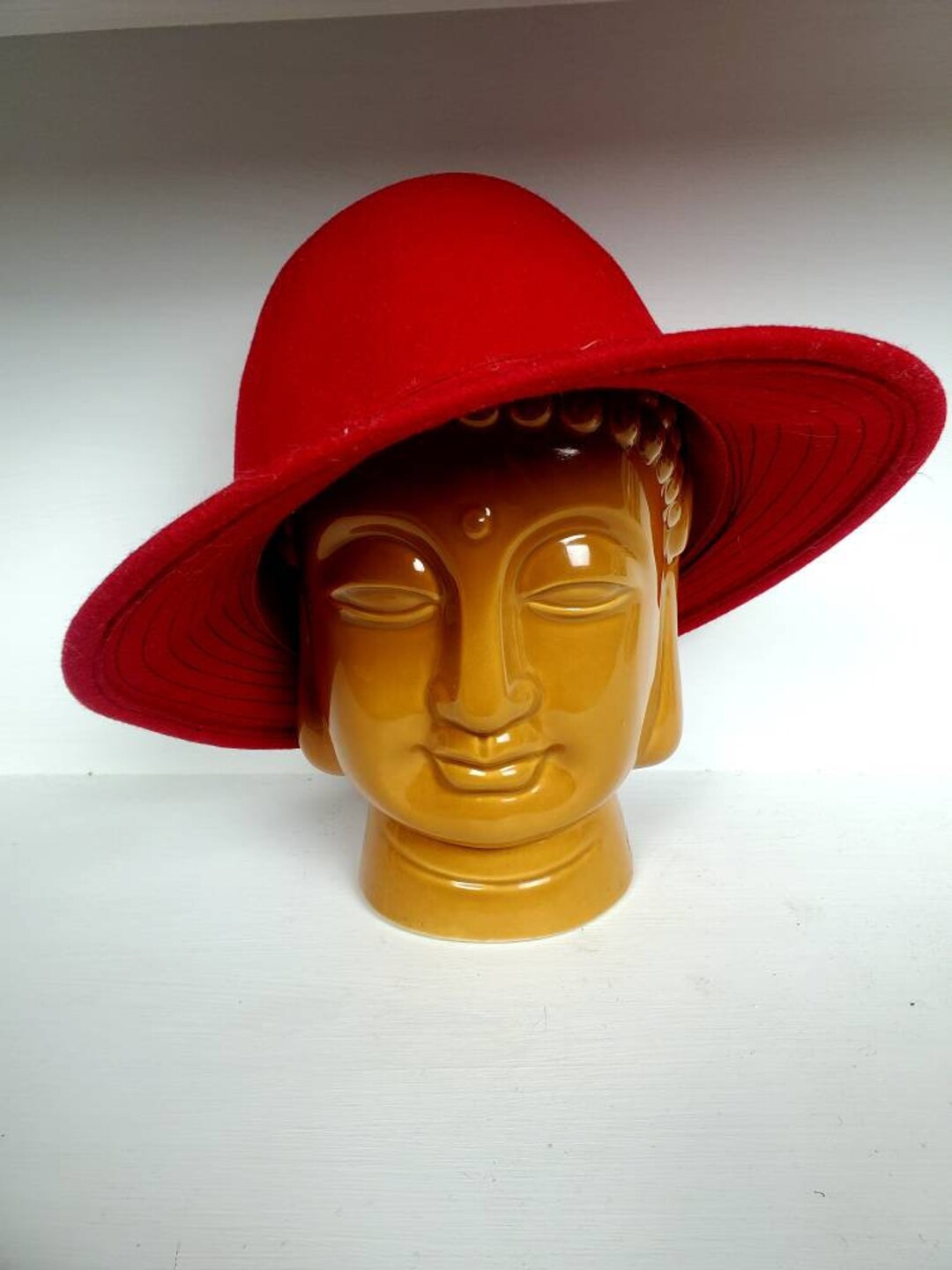 Vintage Womens Fedora Felt Hat Miss BRIENER Cloche Shape Red Hat - Etsy