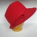 Vintage Womens Fedora Felt Hat Miss BRIENER Cloche Shape Red Hat - Etsy