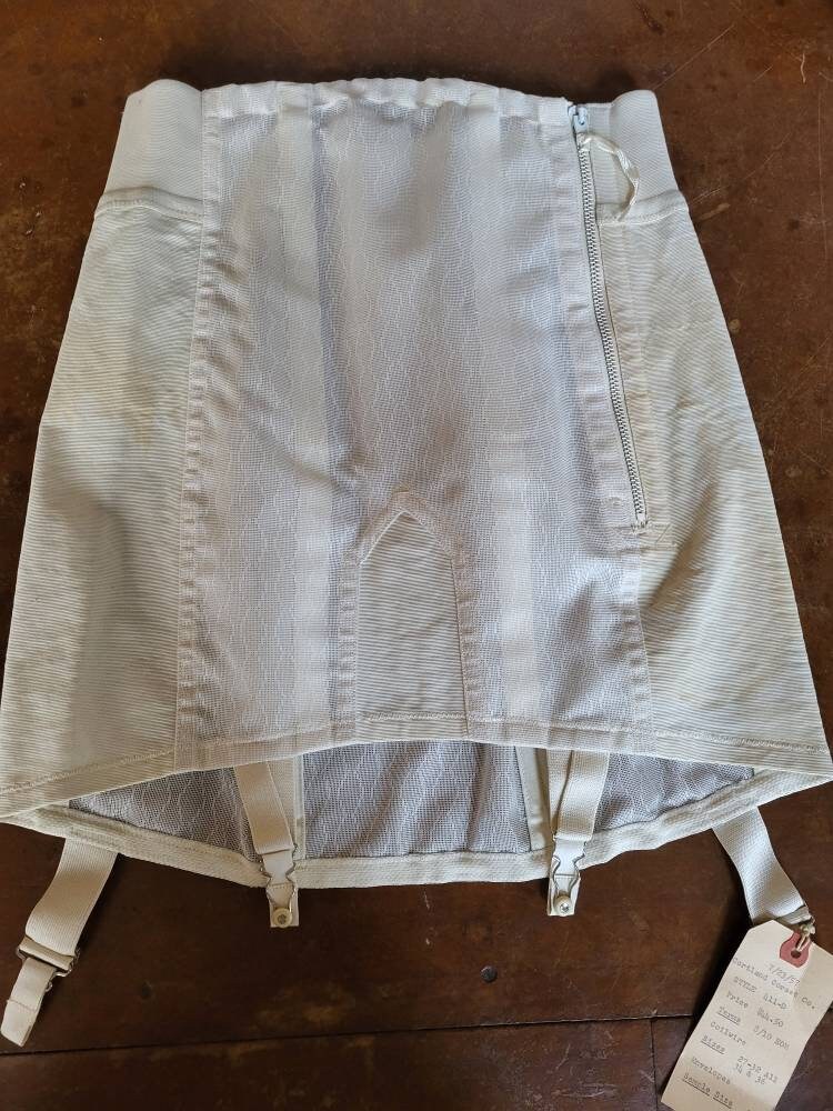 Vintage 50s Girdle Open Bottom Corset Sz 30 Deadstock - Etsy