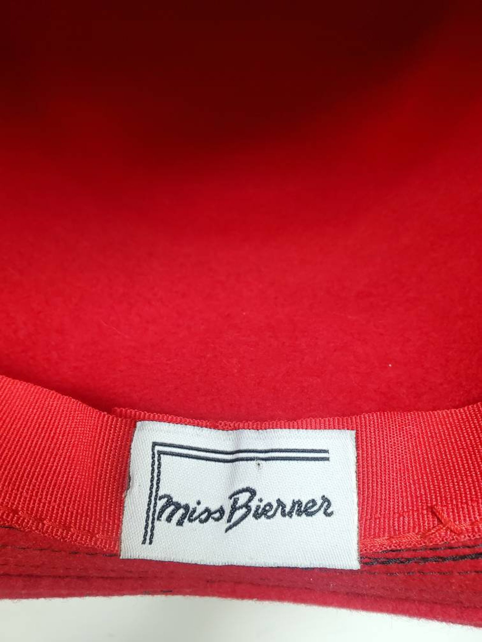 Vintage Womens Fedora Felt Hat Miss BRIENER Cloche Shape Red Hat - Etsy