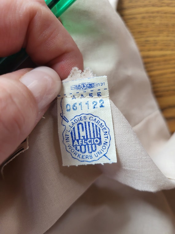 Vintage 1950s dress union label - Gem