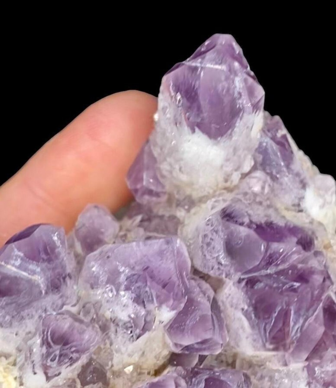 Looking Glass SUGAR AMETHYST W Golden Healer Spots - Etsy