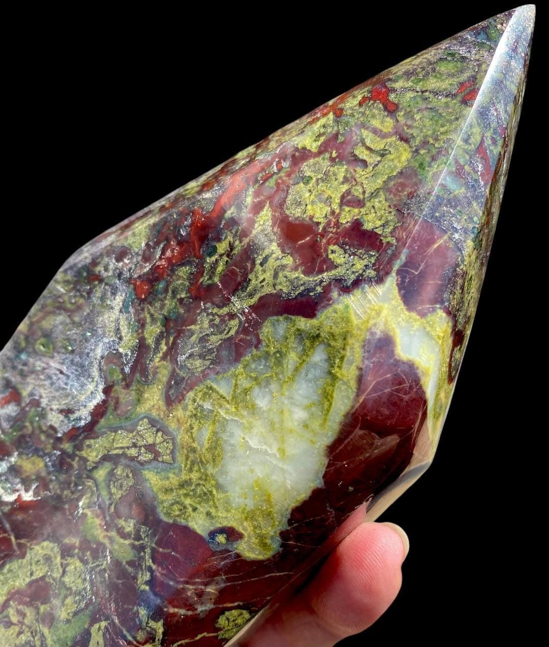 Green Eye DRAGONS BLOOD TOWER Epidote & Piedmontite - Etsy