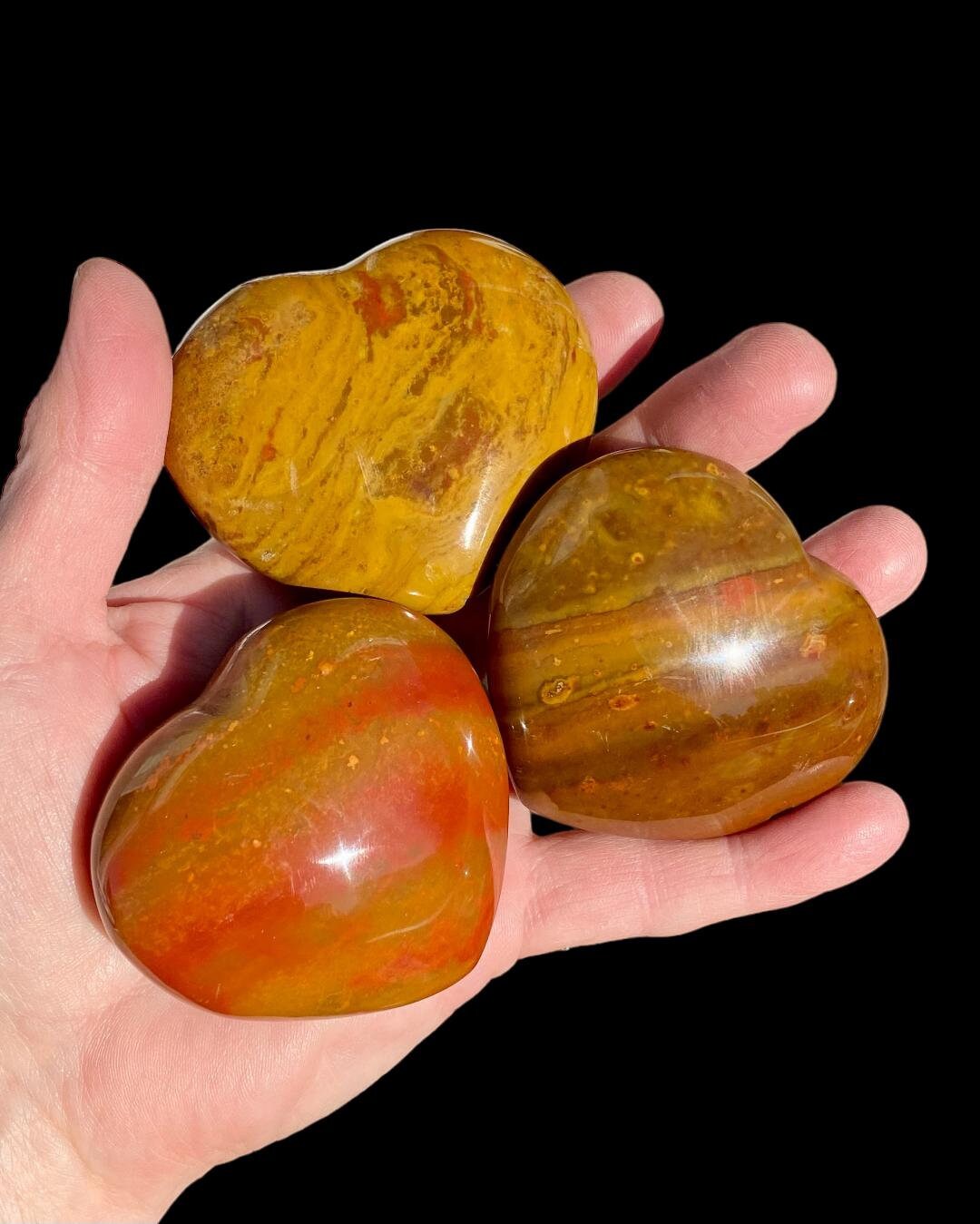 Red FIRE JASPER Hearts - Root Chakra - Etsy