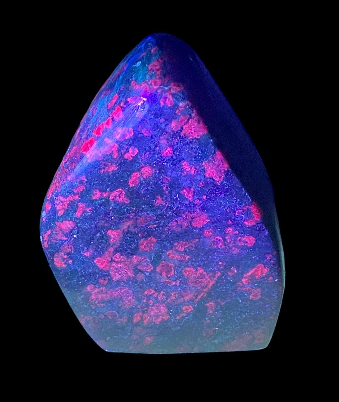 RARE Fluorescent RUBY CORUNDUM in Verdite Jade - Etsy