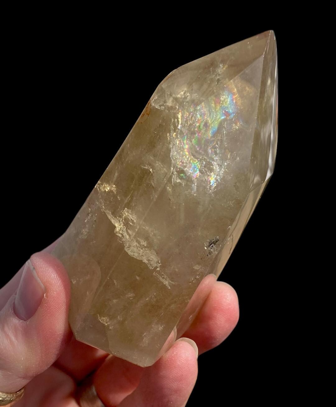 GOLDEN Rainbow CITRINE W Hematoid Wisps - Etsy