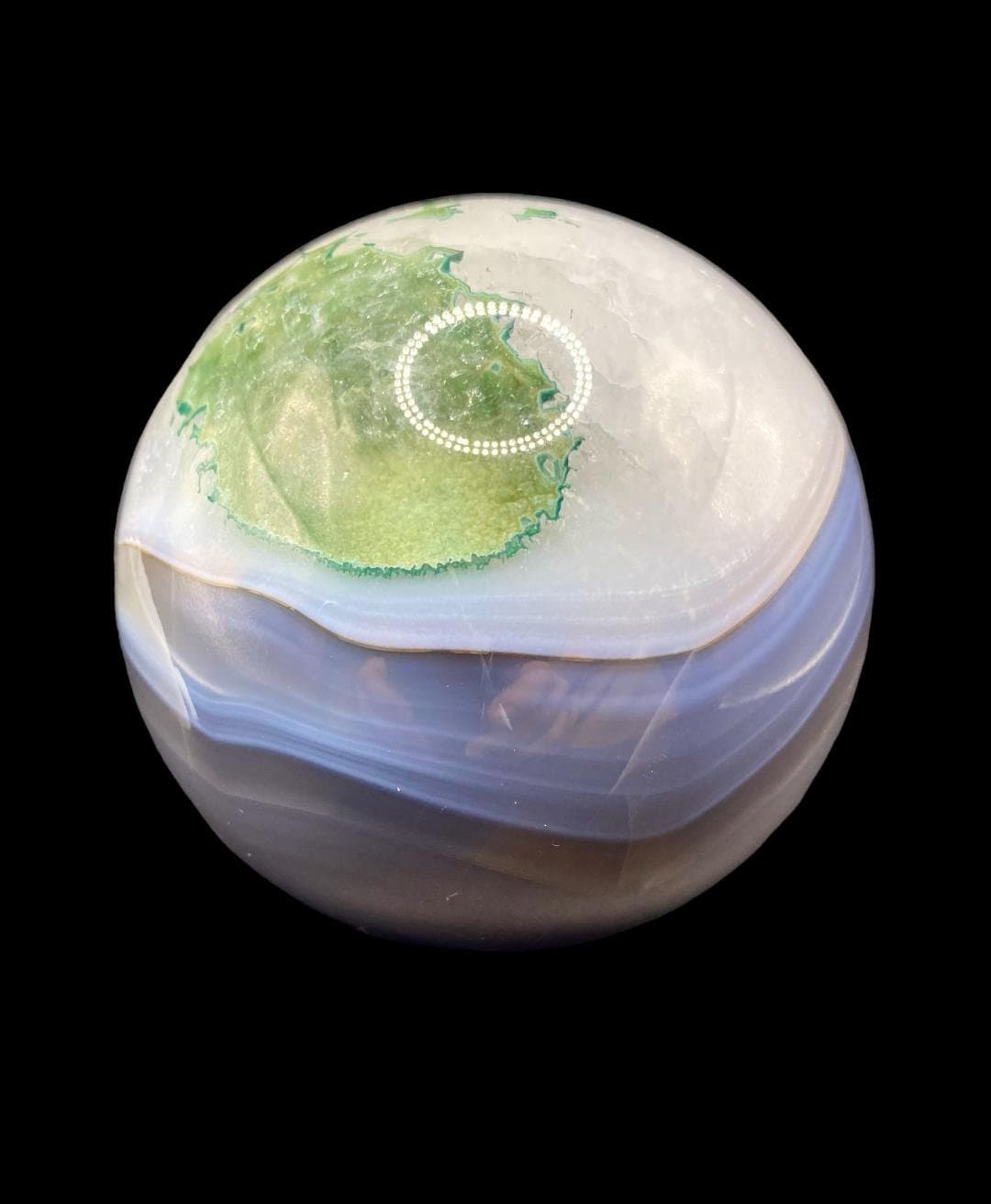3.05 EXTREME Rare GREEN Blue AGATE Sphere - Etsy