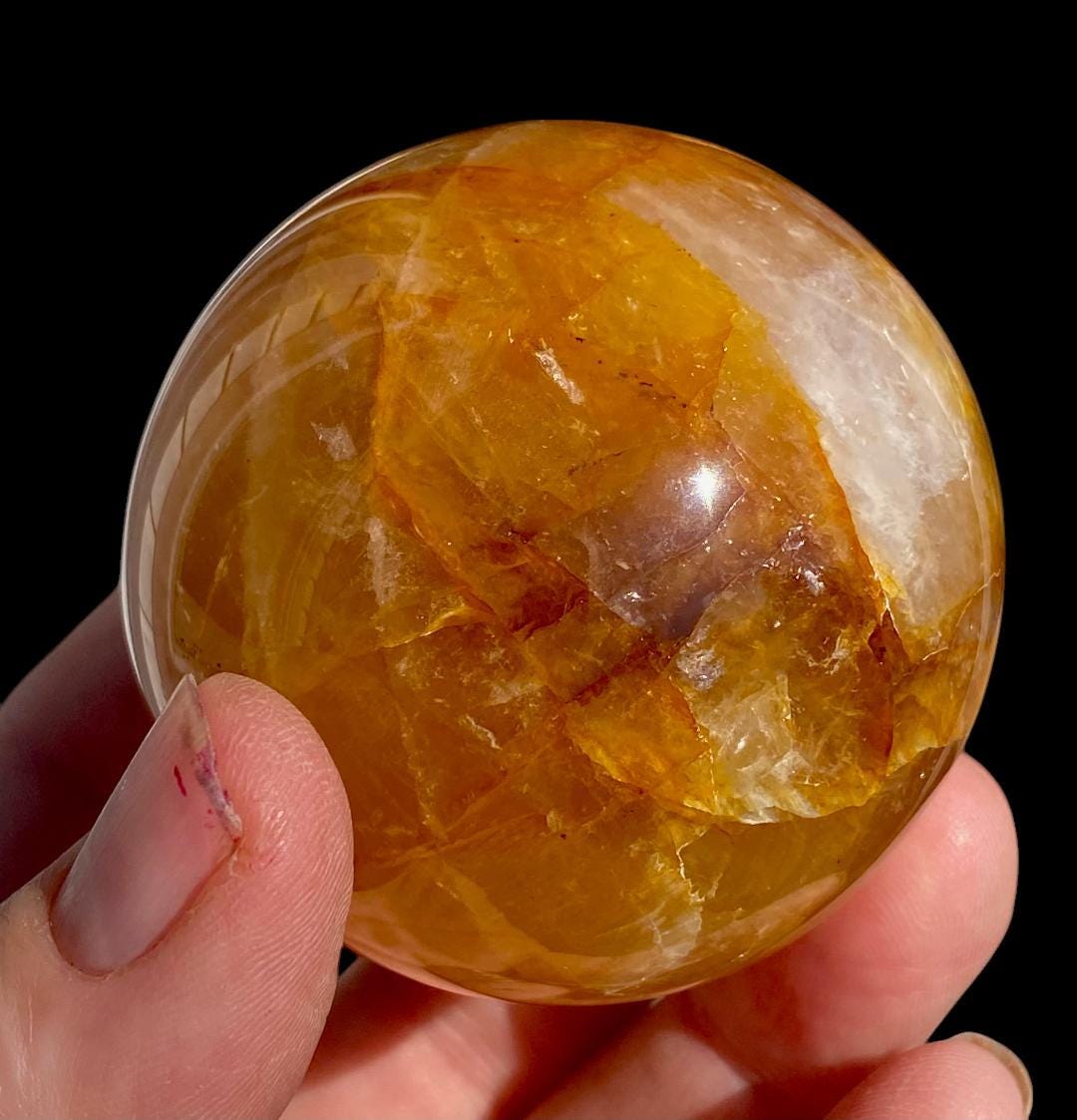 Rainbow WISPY GOLDEN HEALER Shimmer Sphere A10 - Etsy