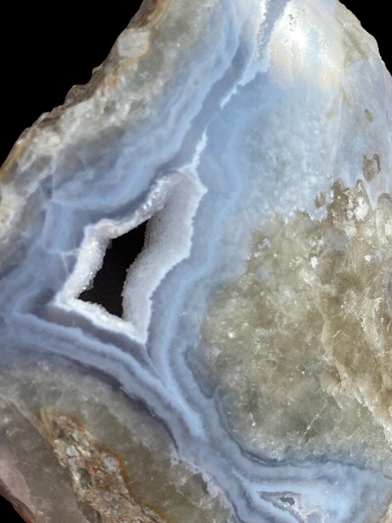 FACE POLISHED Geodes Blue Lace AGATES - Etsy