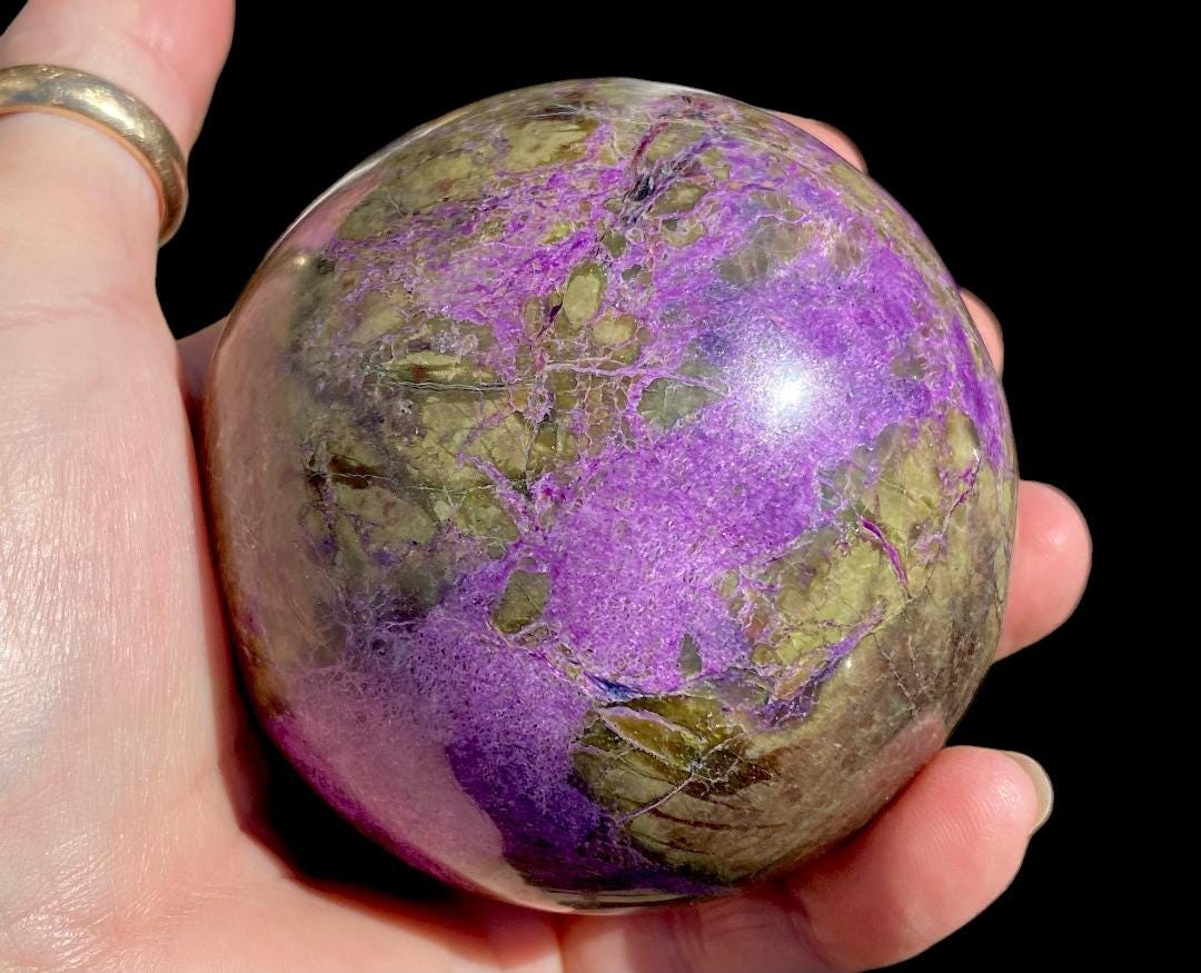 RARE STICHTITE ATLANTISITE Sphere - Over a Pound - Etsy