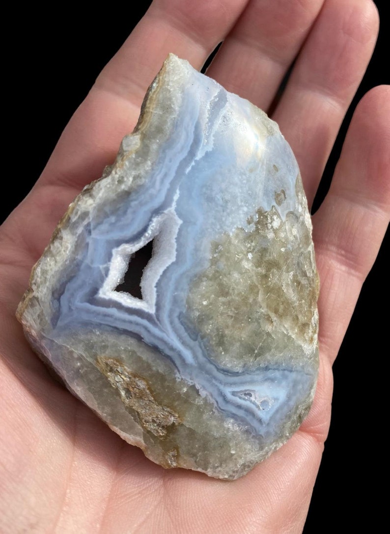 FACE POLISHED Geodes Blue Lace AGATES - Etsy