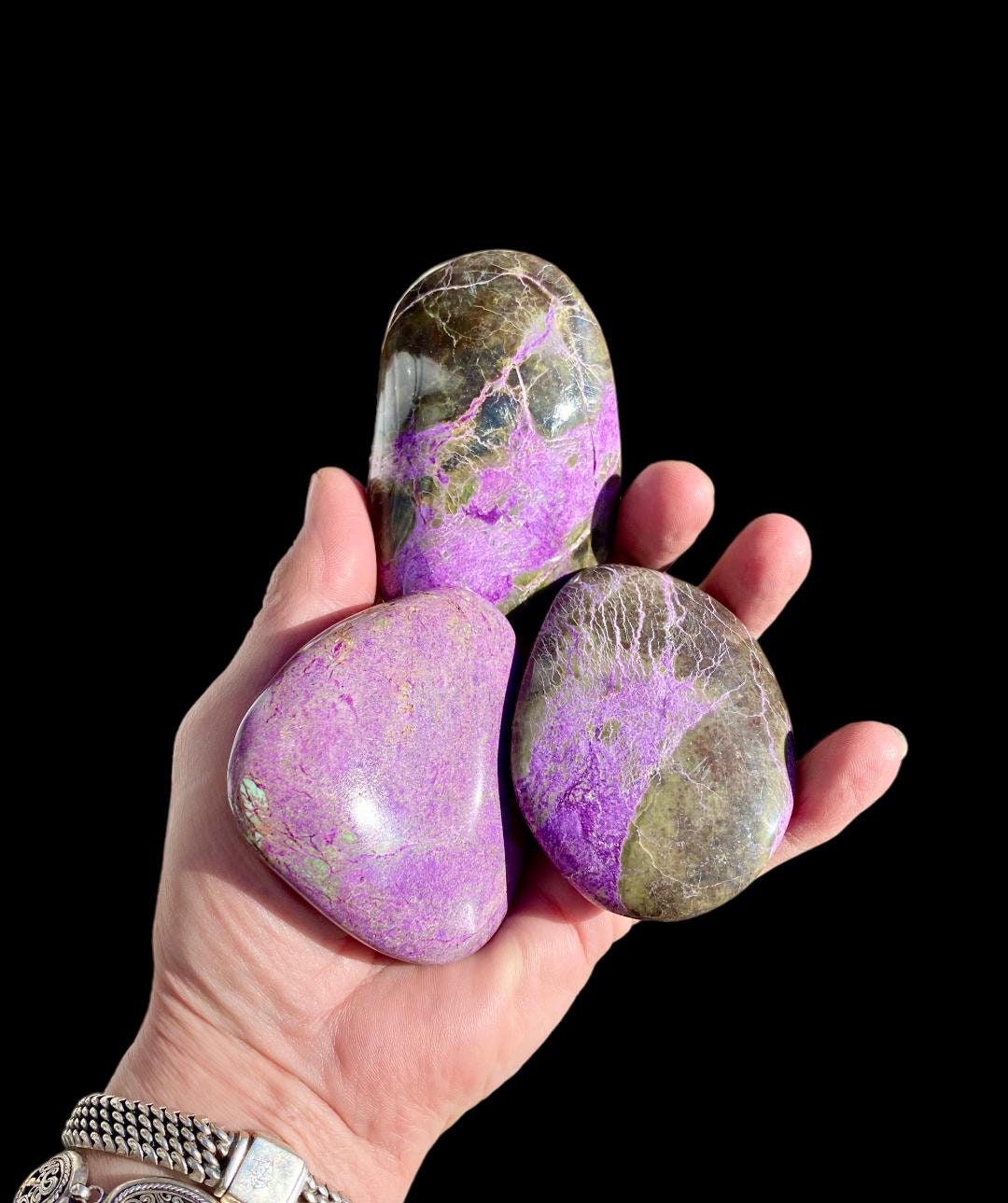 3.15 RARE STICHTITE ATLANTISITE Palm Stones - Etsy