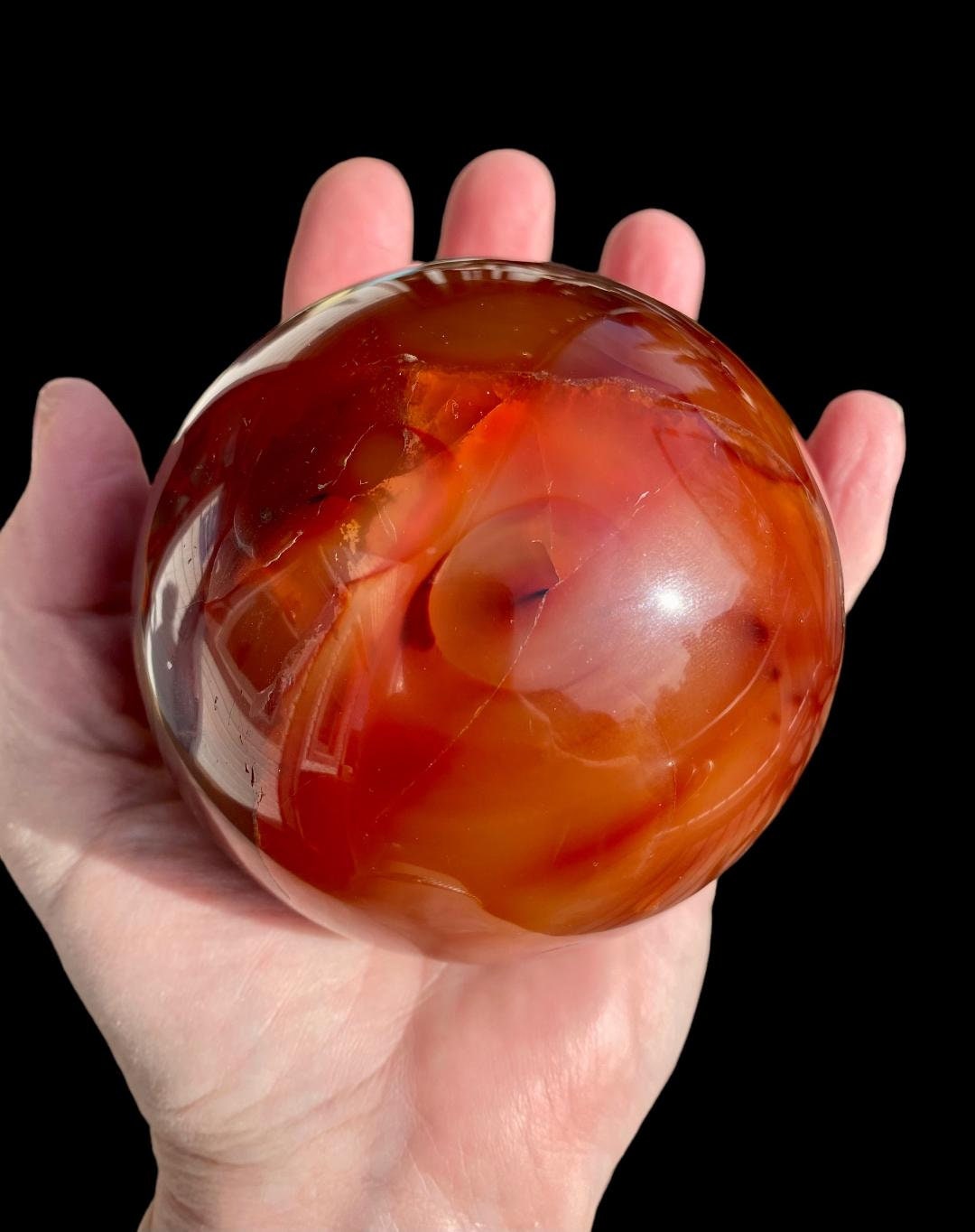 1.12 PDS Deep Red CARNELIAN SPHERE - Etsy