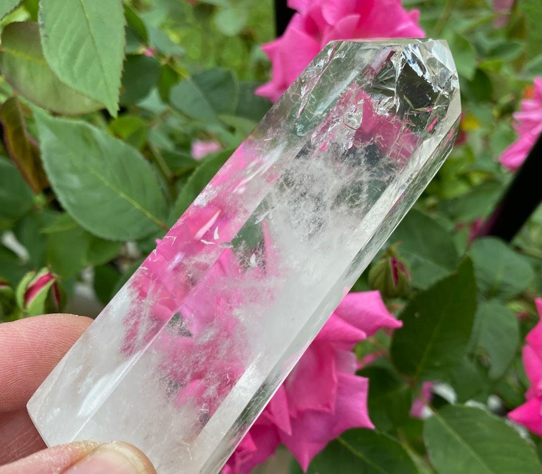 DEVIC TEMPLE Rainbow Quartz GENERATOR Point - Etsy