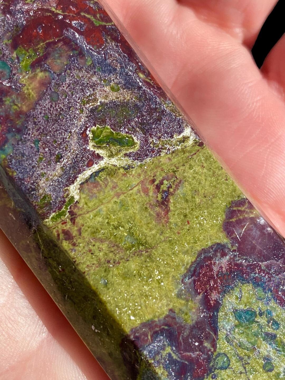 Octagon DRAGONS BLOOD Wands - Epidote & Piedmontite - Etsy