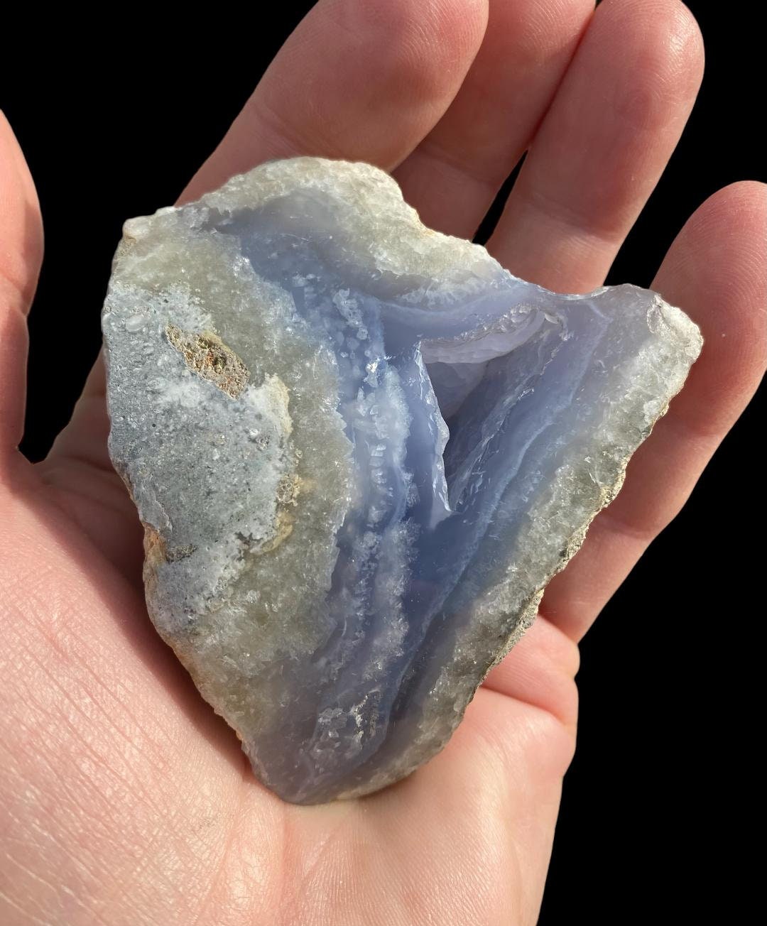 FACE POLISHED Geodes Blue Lace AGATES - Etsy