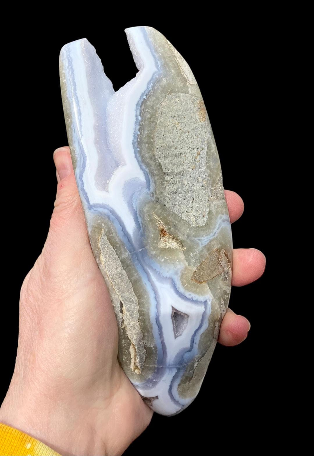 7.5 TRIANGLES Drusy Vugs BLUE Lace AGATE - Etsy