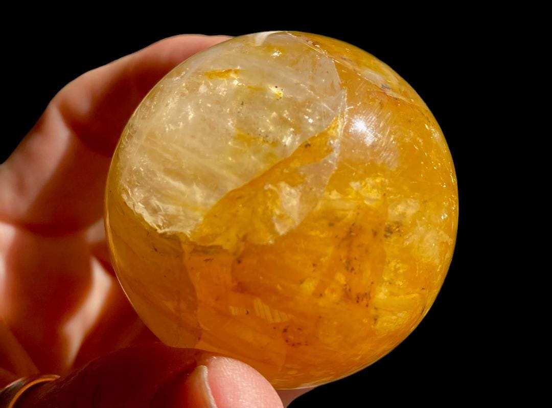 Looking Glass GOLDEN HEALER Shimmer Sphere A8 - Etsy