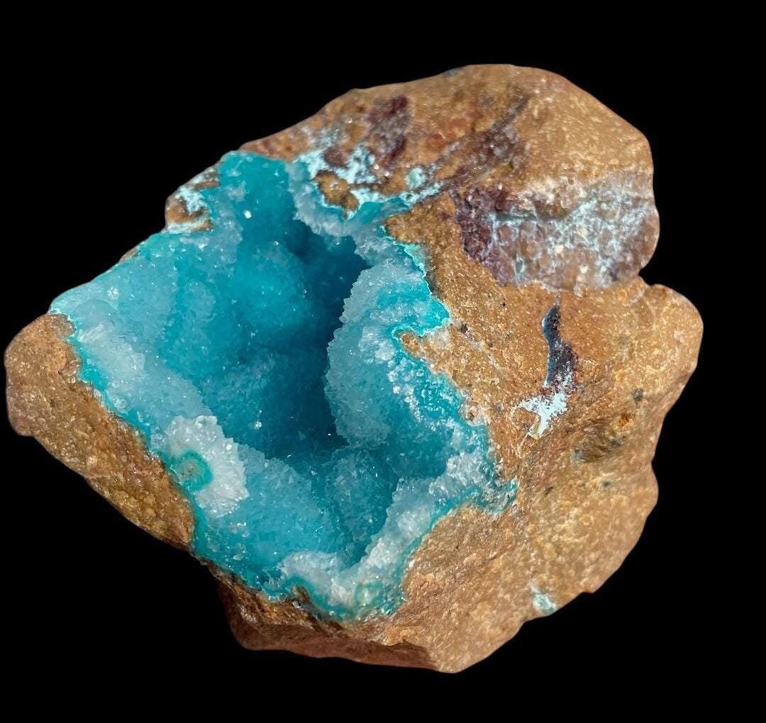 Mediterranean DRUSY CHRYSOCOLLA Geode A2 - Etsy