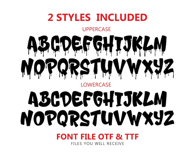 Dripping Font SVG, Halloween Spooky Font, Creepy Alphabet Letters ...