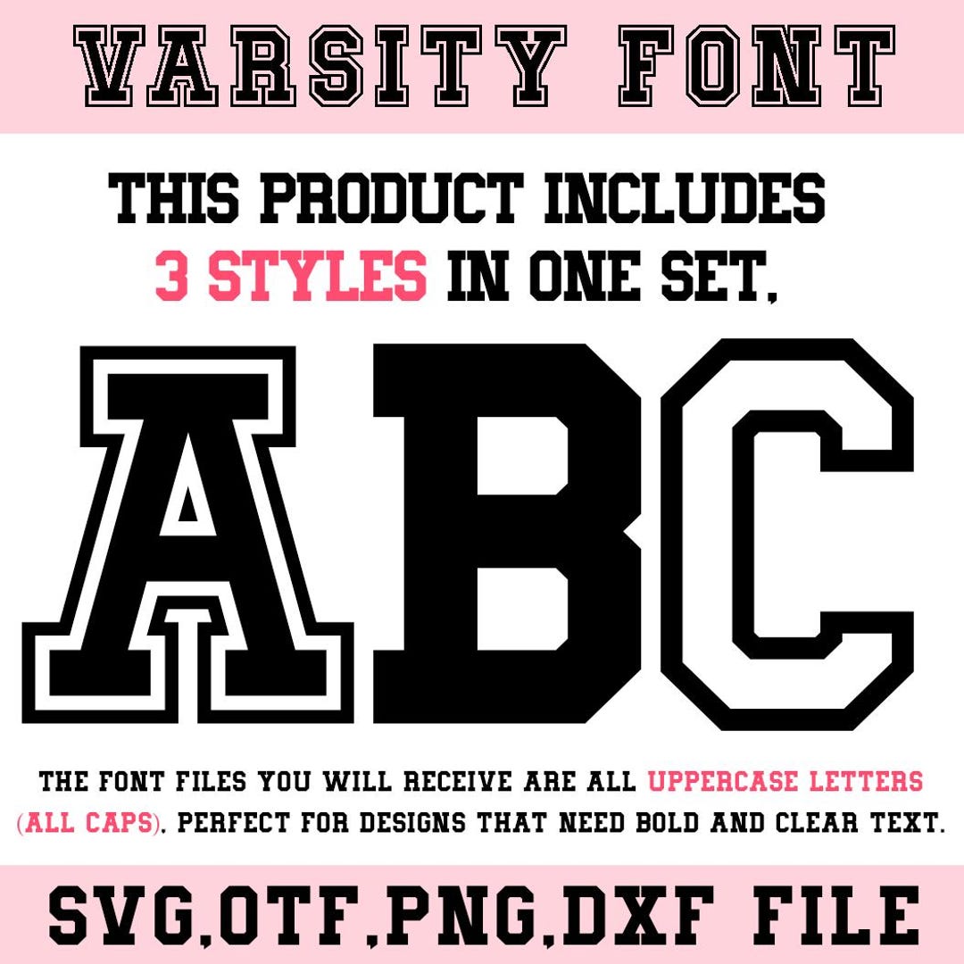 Varsity Font Svg, Sports Alphabet Svg, Jersey Letters, Varsity College ...