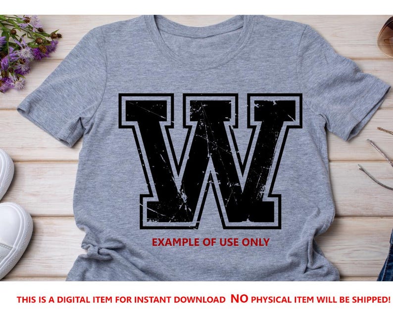 Varsity Grunge Font Svg, Sports Alphabet Svg, Jersey Letters, Varsity ...