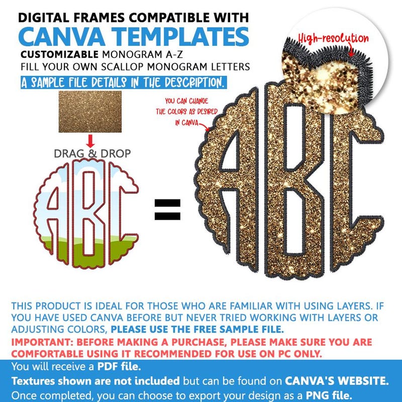 Monogram Scallop - Etsy