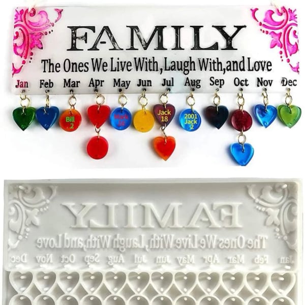 Family Resin Mold - Etsy