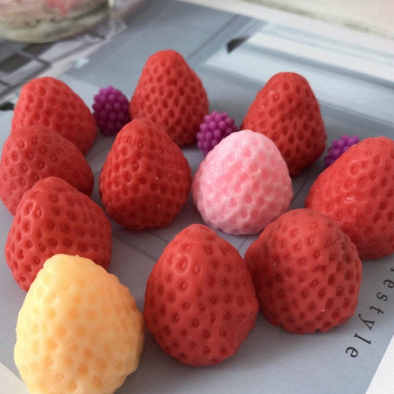 Strawberry Silicone Mold / Berry Wax Melts Mold / Food Candle - Etsy