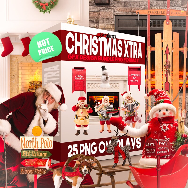 Christmas Overlay - Etsy