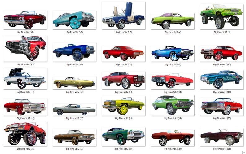 Car With Big Rims in PNG Format Photoshop Overlays to Create - Etsy