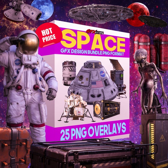 Space Overlays for Photoshop In Png Format For Your Photo | Etsy