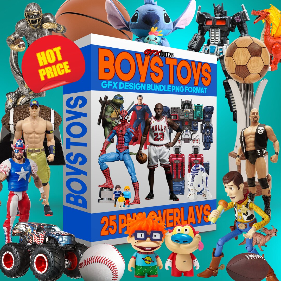 Boys Toys, Photoshop Overlay, PNG, Kids Overlays, Fantasy Overlays ...