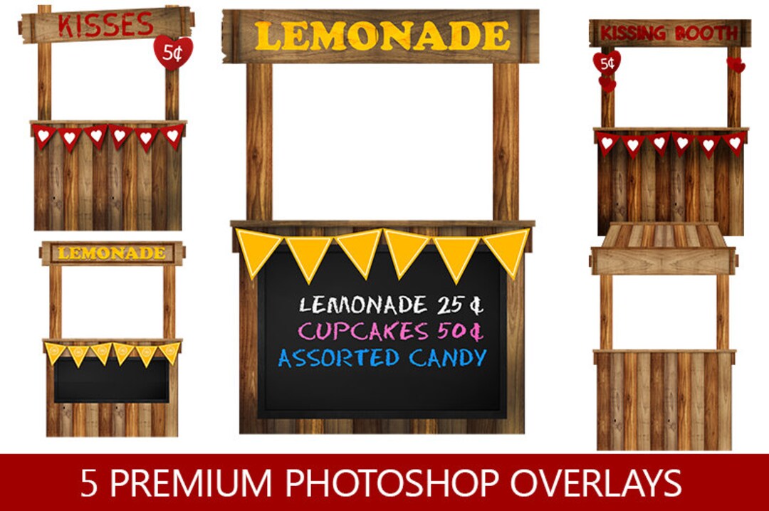 Stands / Booths Photoshop Overlays in Png Format Kissing Booth, Kissing ...