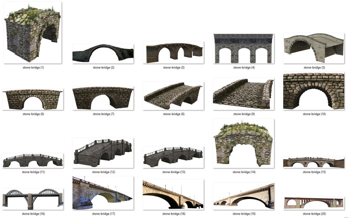 Bridge Photoshop Overlays in PNG Format No Background Images - Etsy