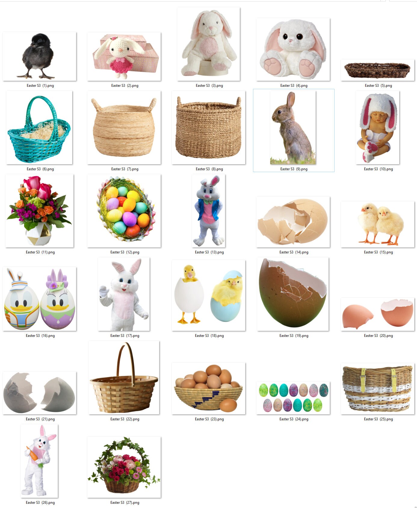 Easter Overlays for Photoshop in Png Format for Your Photo | Etsy