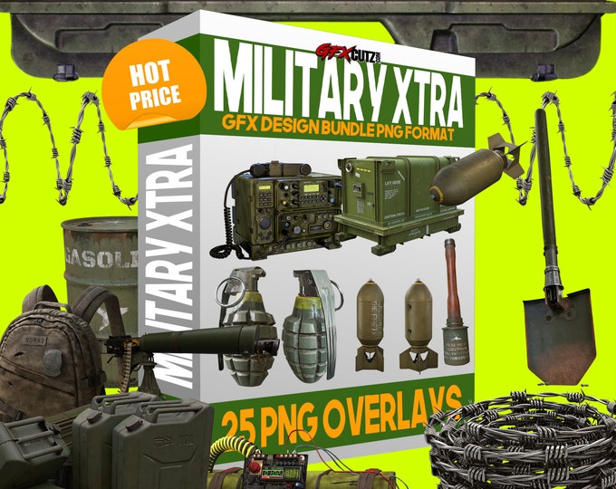 Military Xtras Photoshop Overlays, in PNG Format Great for Digital Art ...