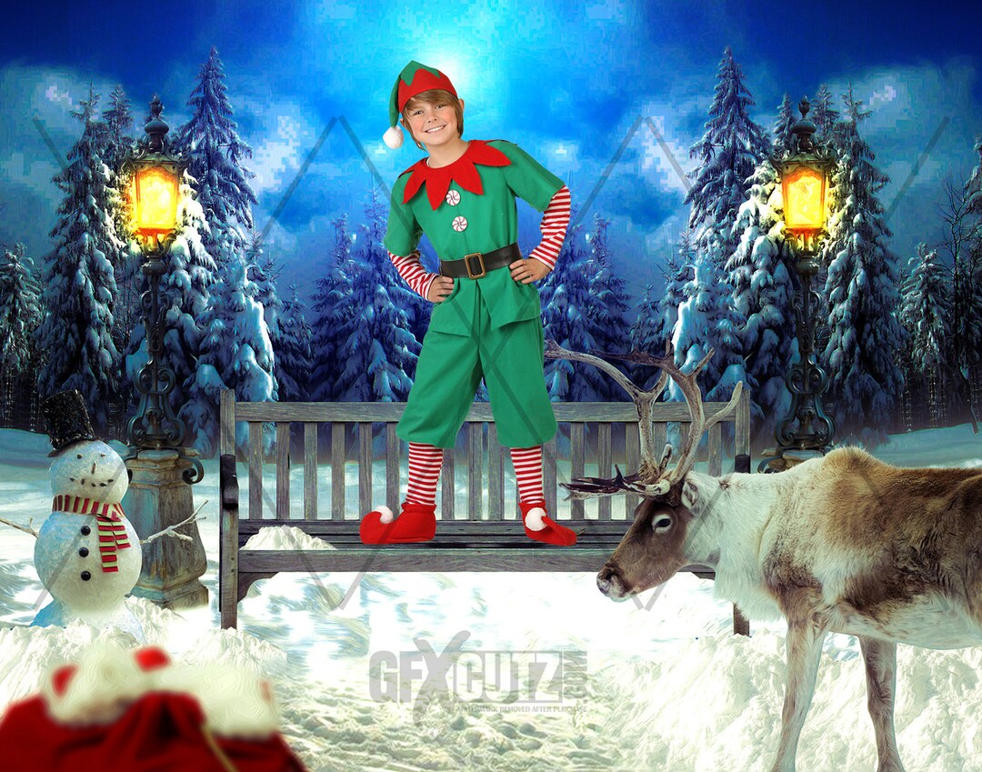 Digital Christmas Background 3 / Digital Backdrop, Digital Background ...