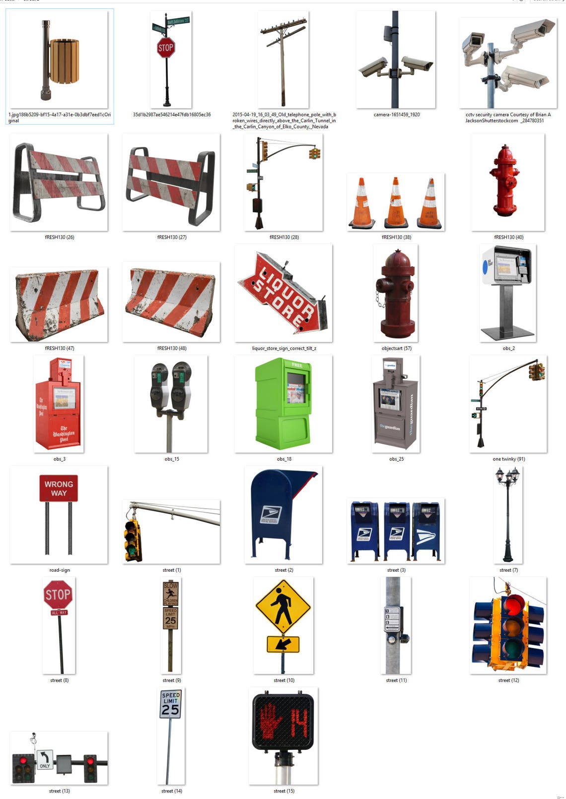 Street Signs / Road Signs / City / Png Photoshop Overlay - Etsy