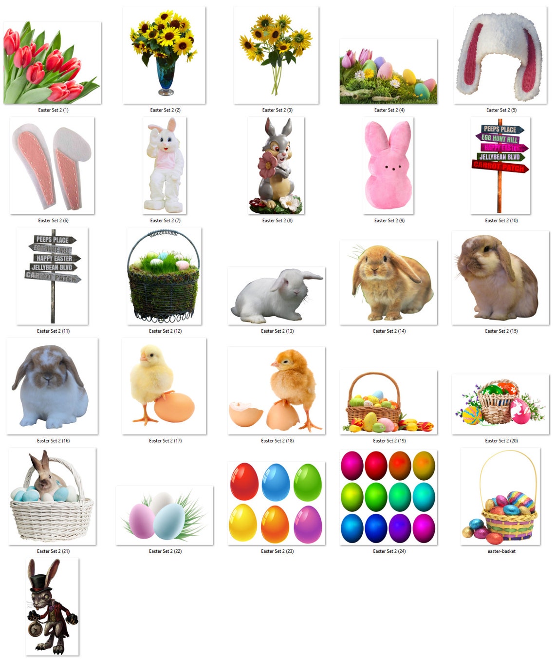 Easter Overlays for Photoshop in Png Format for Your Photo - Etsy