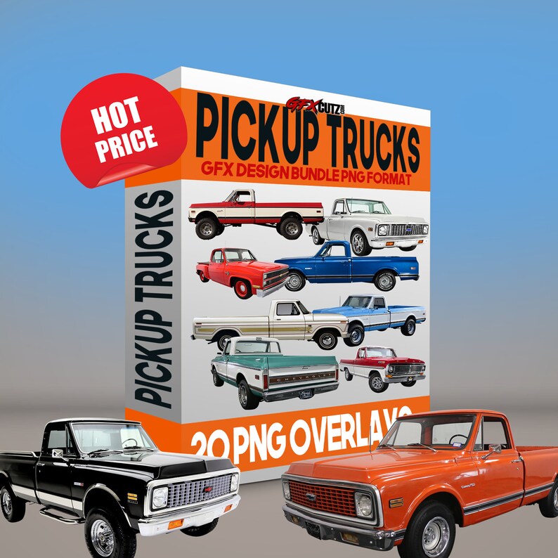 Pickup Trucks Photoshop Overlay Png Images Photography | Etsy